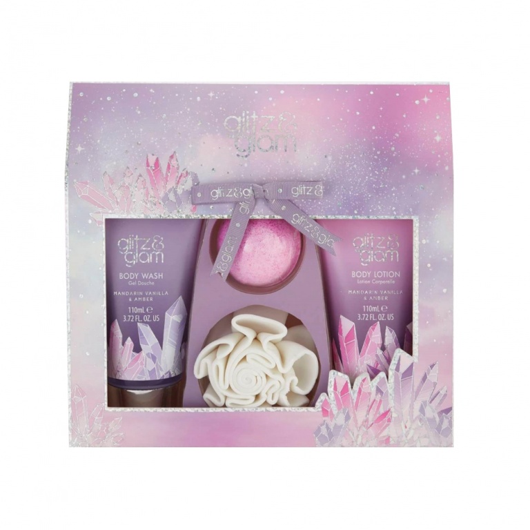 Style & Grace Glitz & Glam Glimmer Gift Set Eco Packaging 110ml Body ...