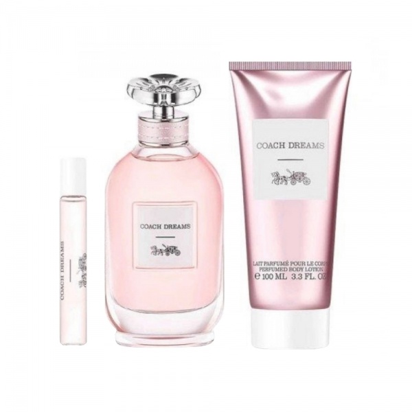 Coach Dreams Gift Set 90ml EDP + 7.5ml EDP + 100ml Body Lotion - My ...